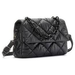 Umhängetasche Vivance "Henkeltasche", Damen, Gr. B/H/T: 27cm x 18cm x 9cm, schwarz, Lederimitat, leicht glänzend, unifarben, Taschen, Minibag, Handtasche, Schultertasche, Crossbody Bag VEGAN
