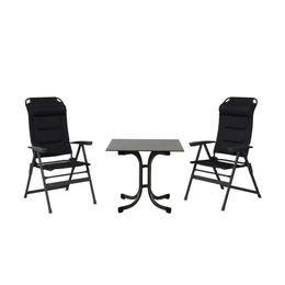 siena GARDEN Camping-Set 3-teilig PREMIUM grau Outdoormöbel > Gartenmöbel > Gartenmöbel-Sets » Garten und Möbel DE
