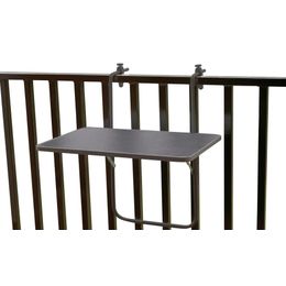 Balkon-Hängetisch grau Maße (cm): B: 40 Outdoormöbel > Gartenmöbel > Gartentische » Garten und Möbel DE