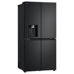 LG Multi Door "GML861PYPE", Energieeffizienz: E (A-G), silber (essence matte schwarz), B:83,5cm H:178,7cm T:73cm, Kühlschränke