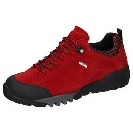 Waldläufer Trekkingschuh WALDLÄUFER "H-AMIATA", Damen, Gr. 4,5 (37,5), rot (dunkelrot, schwarz), Gummi, Textil, Veloursleder, Schuhe, Freizeitschuh, Halbschuh, Outdoorschuh mit TEX-Ausstattung, H-Weite