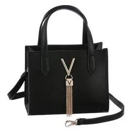 Shopper Valentino BAGS "SHOPPING DIVINA", Damen, Gr. B/H/T: 20cm x 16cm x 8cm, nero, gold, Polyurethan, Taschen, Henkeltasche Umhängetasche Schultertasche