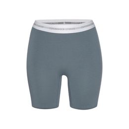 Copenhagen Studios Boxer teal Gr. L (40) für Damen. Mit Logobund. Körpernah. Nachhaltig.
