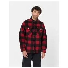 Funktionshemd Dickies "Dickies Workwear Hemden PORTLAND SHIRT", Herren, Gr. S, Normalgrößen, rot, Oberstoff: 100% Polyester; Füllung: 100% Polyester, Hemden