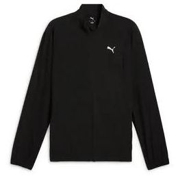 Trainingsjacke Puma "RUN VELOCITY WOVEN JACKET", Herren, Gr. L, schwarz (Puma schwarz), Obermaterial: 88% Polyester, 12% Elasthan, unifarben, regular fit normal, Jacken
