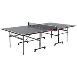 Tischtennisplatte Joola "Outdoor Nova 100A", schwarz (schwarz, rot), TischtennisplattenB:76cm H:152,5cm L:274cm, wetterfest, klappbares Untergestell, inkl. Netz, B:76cm H:152,5cm L:274cm