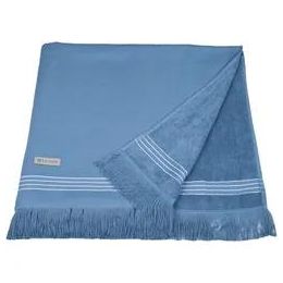 Hamamtuch Ross "Hamam", blau (kornblau), B:90cm L:180cm, Hamam Frottier, Hamam Frottier, Handt&uuml;cher, idealer Begleiter f&uuml;r Strand, Sauna oder Wellnessbereich