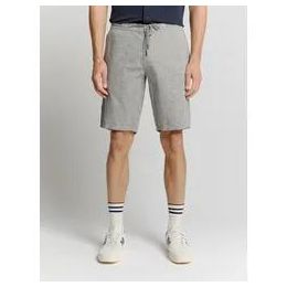 Chinohose NO EXCESS "NO EXCESS Leinen Shorts", Herren, Gr. XL, blau (dunkelblau), 55% Leinen, 45% Baumwolle, Hosen
