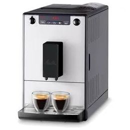 Melitta Kaffeevollautomat "Solo E950-201, schwarz", silber (silberfarben, schwarz), B:45,5cm H:30,3cm T:20cm, Kaffeevollautomaten, Perfekt für Café crème & Espresso, nur 20cm breit