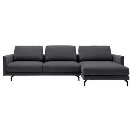 Ecksofa "CR.414, Designecksofa, Polsterecke, L-Form", schwarz (anthrazitgrau, schwarzgrau), B:300cm H:91cm T:172cm, CREATION BY ROLF BENZ, Sofas, wahlweise aus feinstem Rindsleder oder hochwertigem Chenille