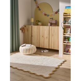 Lytte Waschbarer Kinderteppich Emilia Gelb 90x130 cm - Waschbarer Teppich für Kinderzimmer