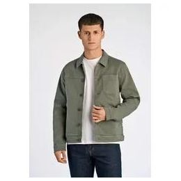 Hemdjacke LINDBERGH "Hemdjacke Relaxed Fit", Herren, Gr. XXL, army, Obermaterial: 98% Baumwolle, 2% Elasthan, unifarben, l&auml;ssig geschnitten, Jacken