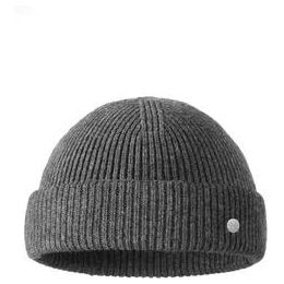 Strickmütze Pearlwood "OLE", Damen, carbon, Feinripp, Materialmix, unifarben, Mützen, Feinripp, Temperaturregulierend, sportive Passform, Wollanteil