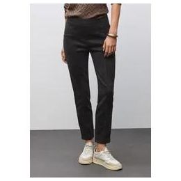 Stoffhose Street One "Style Hope", Damen, Gr. 42, Länge 28, schwarz, Web, Obermaterial: 90% Polyester, 10% Elasthan, unifarben, skinny fit lang, Hosen, mit elastischem Bund