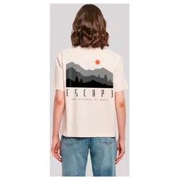 T-Shirt F4NT4STIC "Escape Discover the World Forest Landscape", Damen, Gr. 5XL, rosa (pink), Obermaterial: 100% Baumwolle, oversize, Rundhals, ohne Bündchen, Shirts, Discover the World