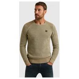 PME-Legend Rundhalspullover PME LEGEND, Herren, Gr. XL, seneca rock, Strick, Obermaterial: 100% Baumwolle, schmal normal, Rundhals, Bündchen, Pullover