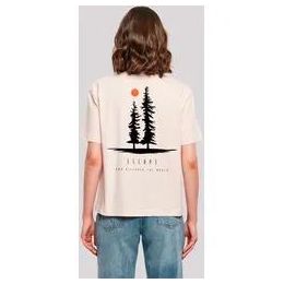 T-Shirt F4NT4STIC "Escape Discover the World Pinetree", Damen, Gr. 4XL, rosa (pink), Obermaterial: 100% Baumwolle, oversize, Rundhals, ohne Bündchen, Shirts, Discover the World