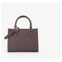 Shopper Valentino BAGS "SAMBA RE", Damen, Gr. B/H/T: 25cm x 19cm x 12cm, moro, Lederimitat, Taschen, Schultertasche, Henkeltasche, Umhängetasche