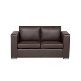 Beliani 2-Sitzer Sofa HELSINKI in Braun - (W) 152 x (H) 72 x (L) 76 cm | Gr.: onesize