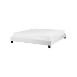 Beliani Doppelbett ROANNE in Grau/Braun - (W) 190 x (H) 29 x (L) 213 cm | Gr.: onesize