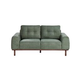 Beliani 2-Sitzer Sofa LAURILA in Grün/Braun - (W) 170 x (H) 71 x (L) 92 cm | Gr.: onesize