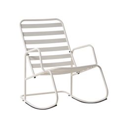 Beliani Schaukelstuhl TURI in Weiß - (W) 66 x (H) 92 x (L) 96 cm | Gr.: onesize