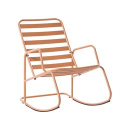 Beliani Schaukelstuhl TURI in Braun - (W) 66 x (H) 92 x (L) 96 cm | Gr.: onesize
