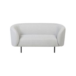 Beliani 2-Sitzer Sofa LOEN in Weiß/Schwarz - (W) 155 x (H) 79 x (L) 70 cm | Gr.: onesize