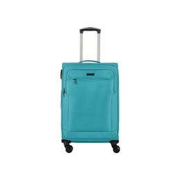 d&n D&N Travel Line 6864 4-Rollen Trolley 66 cm in petrol | Gr.: onesize