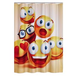Ridder Duschvorhang Textil Smile multicolor 180x200 cm | Gr.: onesize