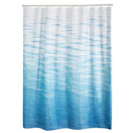 Ridder Duschvorhang Textil Water inkl. Ringe blau 180x200 cm | Gr.: onesize