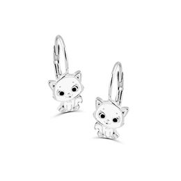 schmuck23 Silber Ohrringe 925 Katze 1,0 cm x 1,0 cm | Gr.: onesize