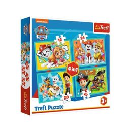 Trefl Spiel - 4 in 1 Puzzle - Paw Patrol (Kinderpuzzle) | Gr.: onesize