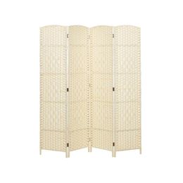 Beliani Paravent LAPPAGO in Beige - (W) 163 x (H) 170 x (L) 2 cm | Gr.: onesize