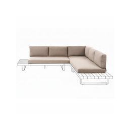 Beliani Kissenbezug MYKONOS in Beige - (W) 136 x (H) 11 x (L) 75 cm | Gr.: onesize