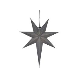 STAR TRADING H&auml;ngeleuchte Stern &sbquo;Ozen&lsquo;, asymmetrisch, grau, 55x65cm in Silber | Gr.: onesize