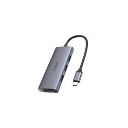 Wisam 7w1 Adapter USB-HUB Choetech USB-C (silber) | Gr.: onesize