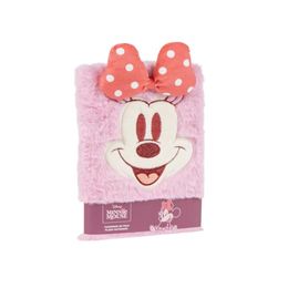 Disney Minnie Mouse A5 gepolstertes Notizbuch Kuscheliges Tagebuch | Gr.: onesize