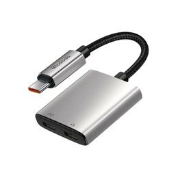 Wisam 2in1 Audio-Adapter USB-C auf 2x USB-C Ladeadapter Audioadapter | Gr.: onesize
