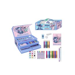 Lilo and Stitch Lilo & Stitch Mal- und Zeichenkoffer Kreativset f&uuml;r Kinder mit Zubeh&ouml;r | Gr.: onesize