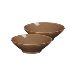 Ritzenhoff & Breker Ritzenhoff & Breker 2er Set Servierschalen Sahara ø 24 cm in Dunkelbraun | Gr.: onesize