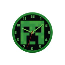 Minecraft Wanduhr rund 25cm – cooles Design für Fans | Gr.: onesize