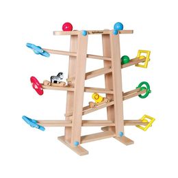 Spielmaus Holz Kugelbahn mit Rollelementen in Mehrfarbig ab 2 Jahre | Gr.: onesize