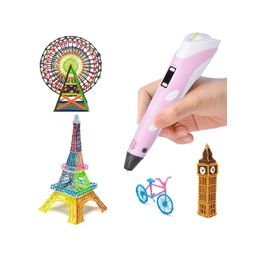Wisam 3D Drucker Stift Set Rosa für Kinder Erwachsene mit 3 Farben 1.75mm | Gr.: onesize