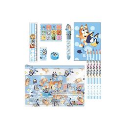 Bluey Schul-Schreibwaren-Set Etui mit Stiften, Lineal & mehr für Kinder | Gr.: onesize