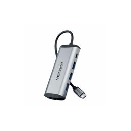 Wisam USB-C auf USB-C Dockingstation - 3x USB3.0, PD 0,15m -microSD- und SD | Gr.: onesize