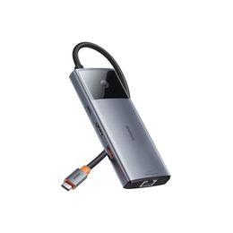 Wisam Baseus Hub 6in1 USB-C auf 2xUSB 3.0 +USB-C + HDMI + USB-C PD + Ethernet RJ45 | Gr.: onesize