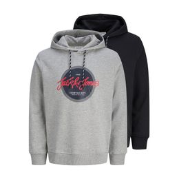 Jack & Jones Jack & Jones 2er-Pack Kapuzenpullover in Black | Gr.: XXL