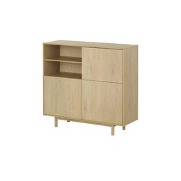 Roomers Highboard Offida ¦ holzfarben ¦ Maße (cm): B: 125 H: 115 T: 43.0 » Höffner