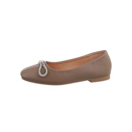 Ital-Design Ballerina in Hellbraun | Gr.: 38
